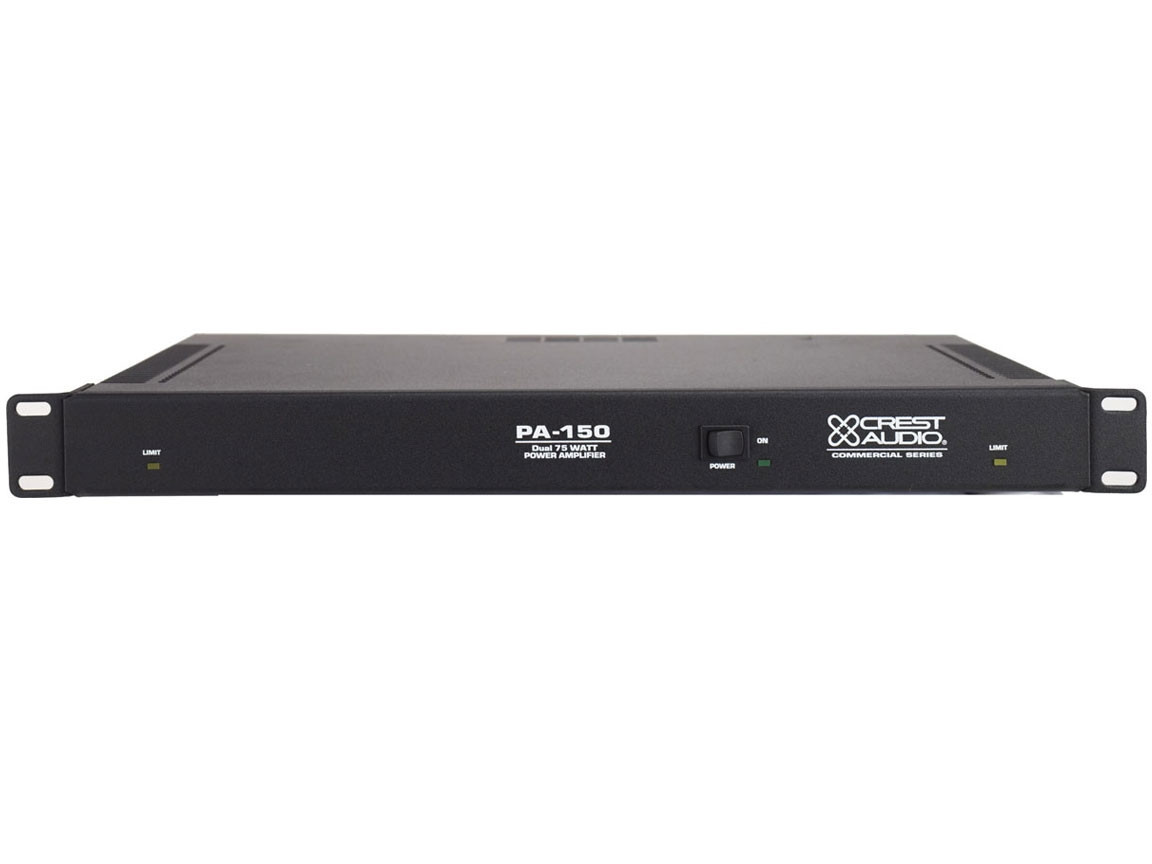 Crest Audio PA‑150 Professional Power Amplifier – 75 W per Channel ...