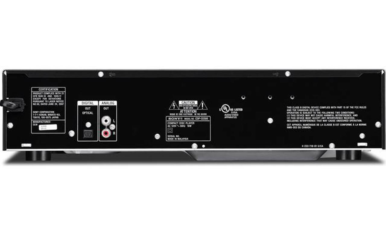 Sony CDP-CE500 5-Disc CD Changer – Multi-Disc CD Player with Jog Dial ...