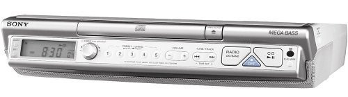 Sony ICF‑CD543RM Kitchen CD Clock Radio – Compact CD Player with AM/FM ...