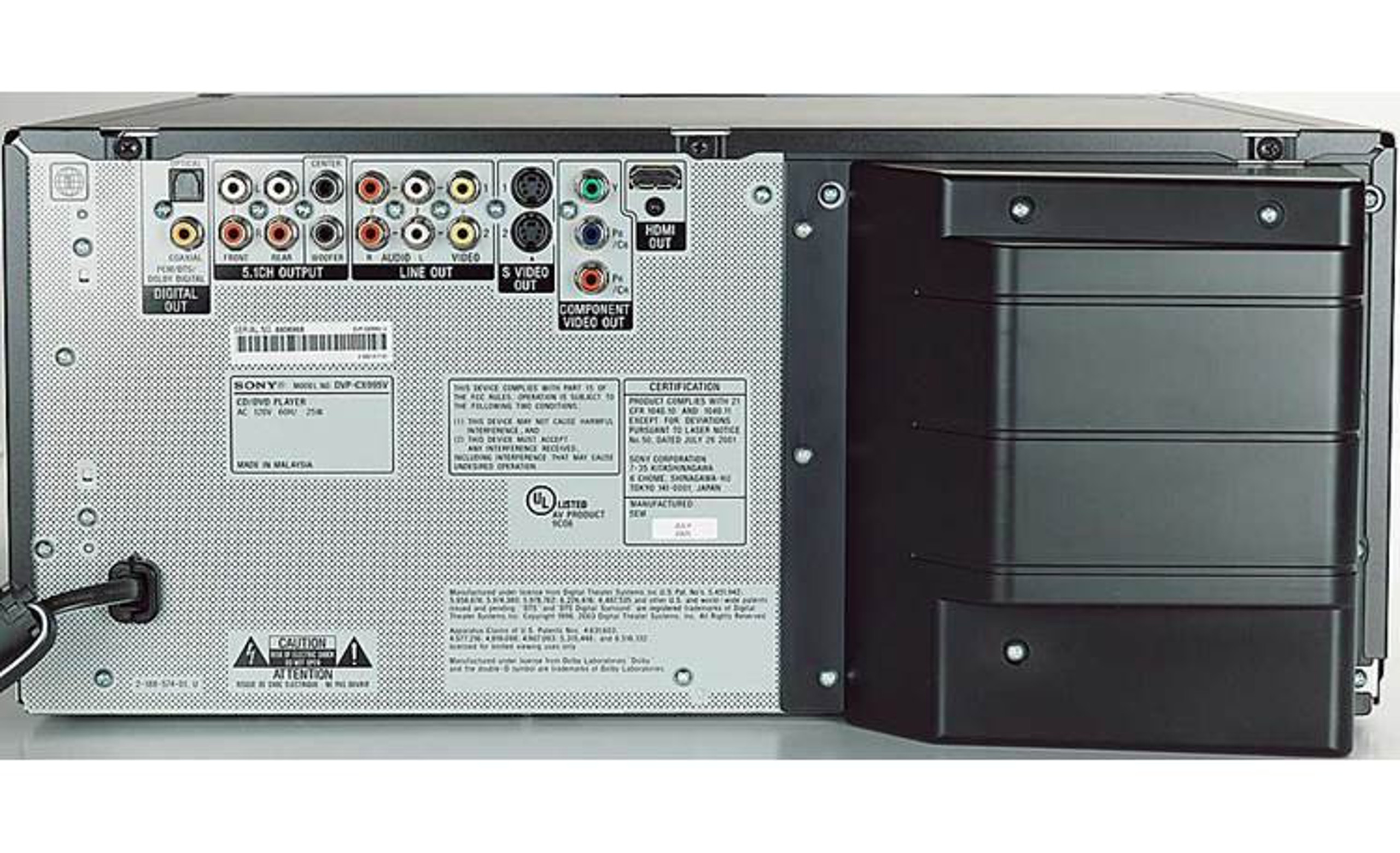 Sony DVP-CX995V 400-Disc DVD Mega Changer – Progressive Scan DVD/CD Player with HDMI Upscaling ...