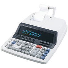 Sharp QS-2760H 2-Color Ribbon Printer Calculator – High-Speed 12-Digit ...