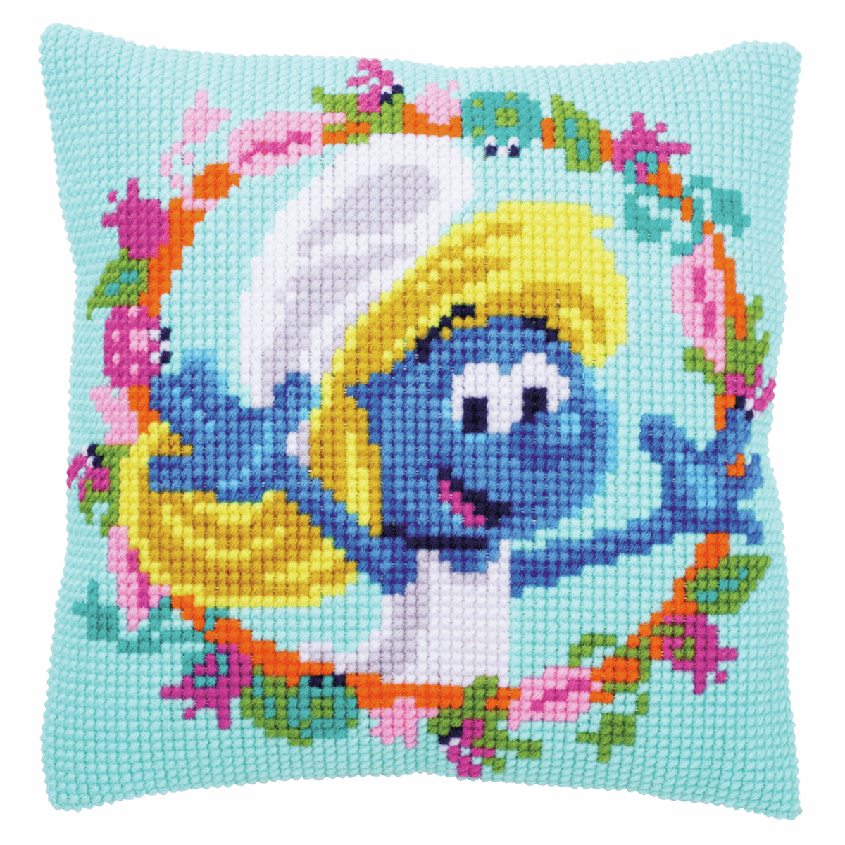 The Smurfs Smurfette Cross Stitch Kit - MariesCrossStitch.co.uk
