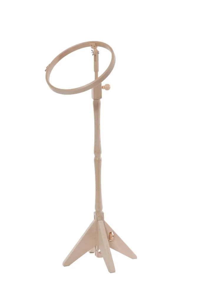 8" Wooden Hoop Turned Floor Stand by Elbesee - MariesCrossStitch.co.uk