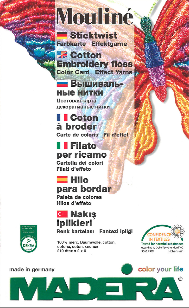 Madeira: Thread Guide and Colour Card Mouline including conversion ...