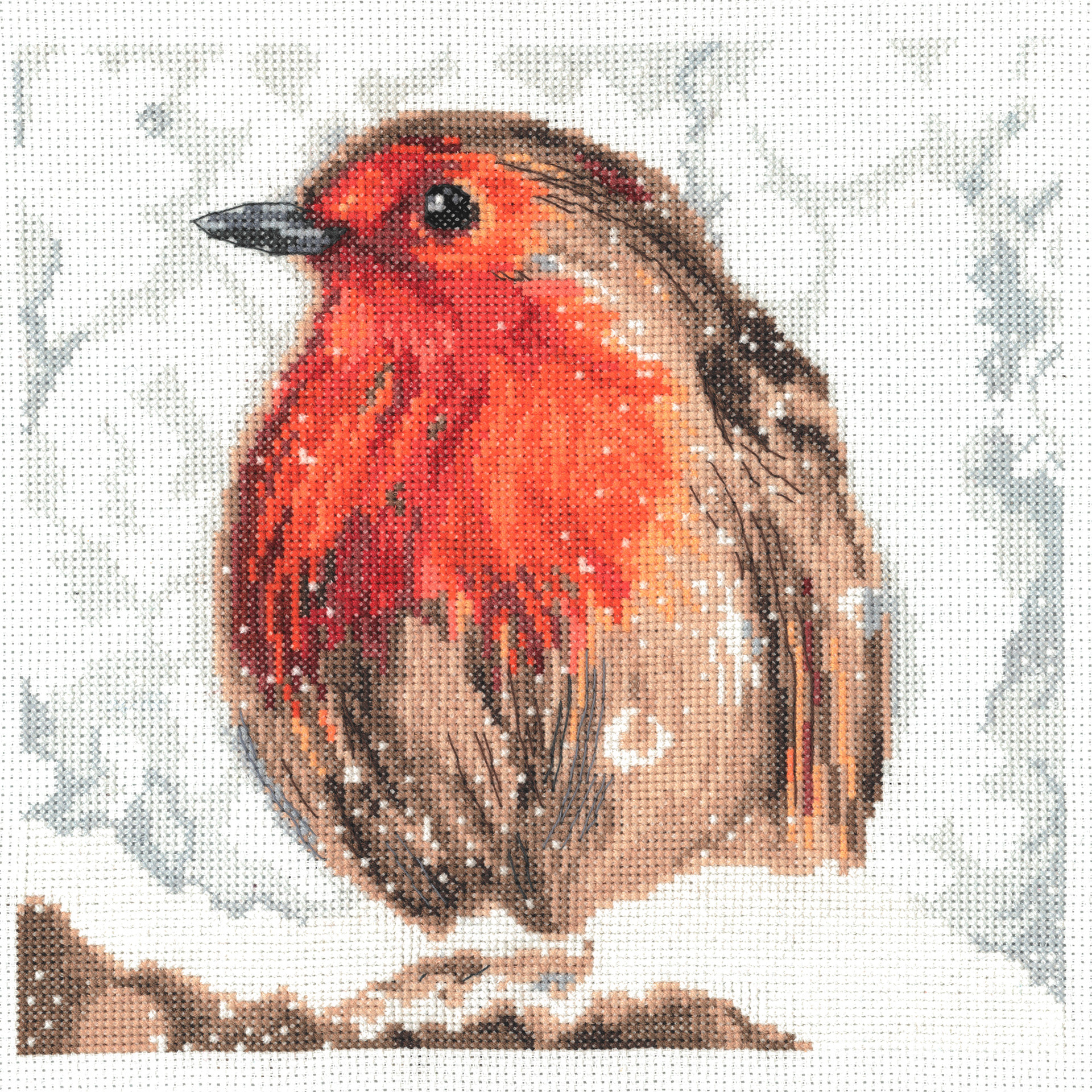 The Christmas Robin Cross Stitch Kit By Merejka - MariesCrossStitch.co.uk