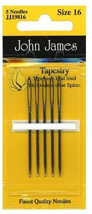 John James Needles Size 16 - Pack of 5 | MariesCrossStitch.co.uk