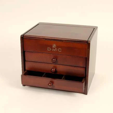 DMC Mini Wooden Embroidery Box with 120 Threads and a free pattern ...
