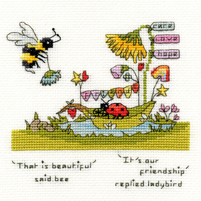 Good Friends Cross Stitch Kit By Design Works - MariesCrossStitch.co.uk