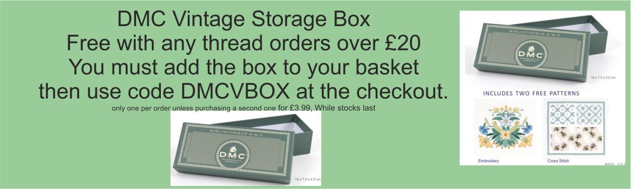 Free DMC Vintage Storage Box with Thread Orders Over £20 ...