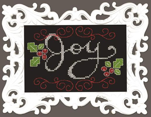Joy Chalkboard Cross Stitch Kit by Design Works - MariesCrossStitch.co.uk