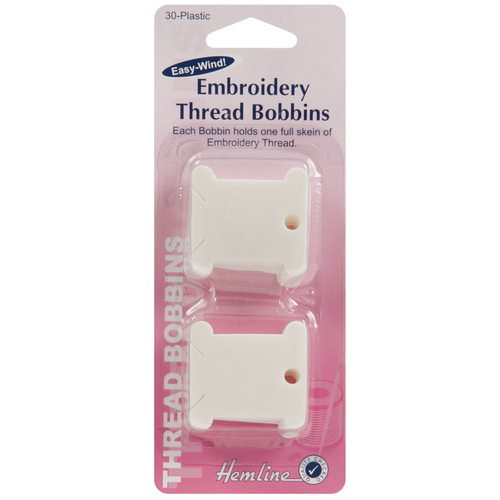 Embroidery Thread Bobbins: Plastic - MariesCrossStitch.co.uk