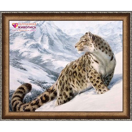 Snow Leopard Diamond Painting Kit - MariesCrossStitch.co.uk