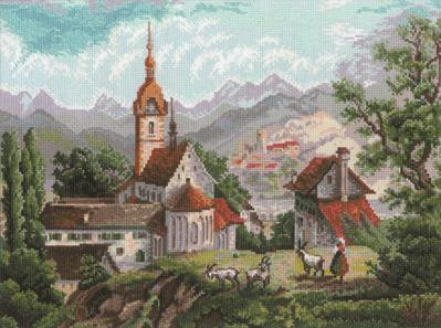 Monastery Cross Stitch Kit By Riolis - MariesCrossStitch.co.uk
