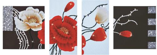 Art Deco Poppies Craft Kit by Diamand Dotz - MariesCrossStitch.co.uk