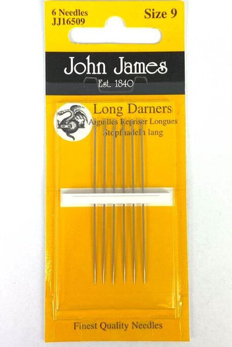 Long Darner Needles Size 9 pack of 6 - MariesCrossStitch.co.uk