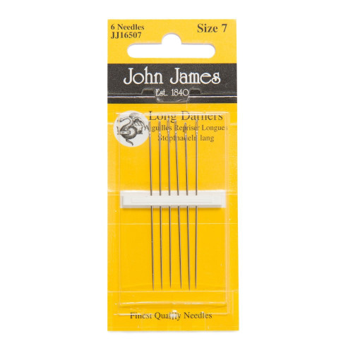 Long Darners Needles Size 7 pack of 6 - MariesCrossStitch.co.uk