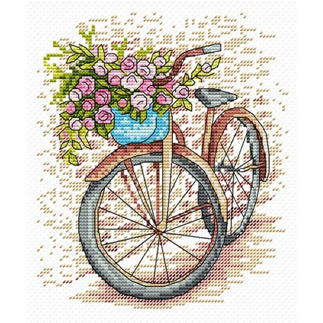Bicycle Cross Stitch Kit by MP Studia - MariesCrossStitch.co.uk