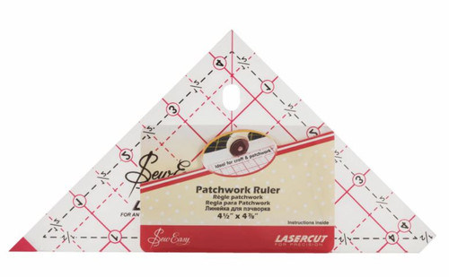 Template: Patchwork: Triangle: 4.5in by Sew Easy - MariesCrossStitch.co.uk
