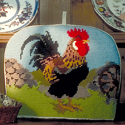Rooster Tea Cosy Tapestry Kit By Brigantia - MariesCrossStitch.co.uk