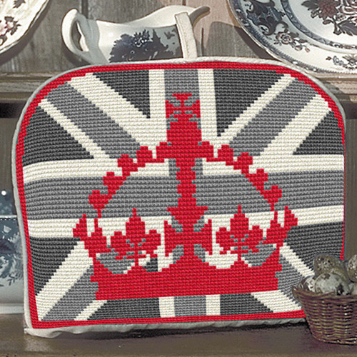 Red Crown Tea Cosy Tapestry Kit By Brigantia - MariesCrossStitch.co.uk