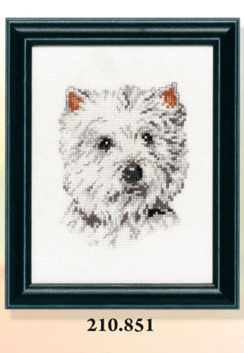 Westie Cross Stitch Kit By Pako - MariesCrossStitch.co.uk