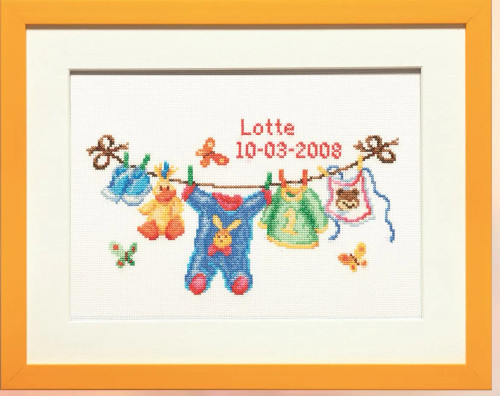 Clothes Line Cross stitch Kit by Pako - MariesCrossStitch.co.uk