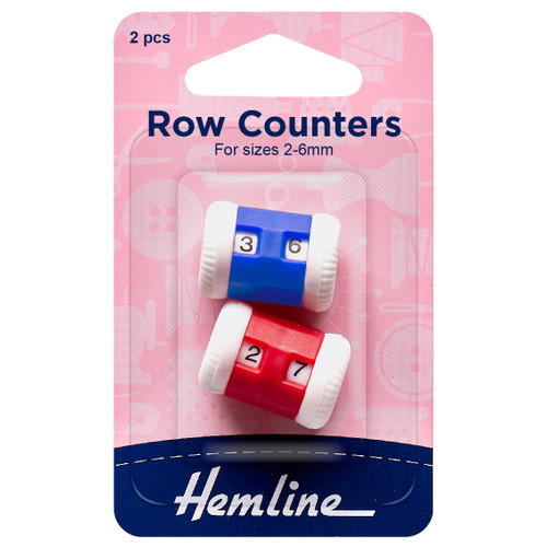 Row Counters: 2-6mm: Red and Blue: 2 Pieces - MariesCrossStitch.co.uk