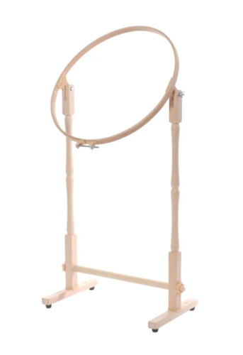 21" Wooden Hoop Floor Stand by Elbesee - MariesCrossStitch.co.uk