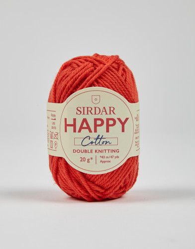 Happy Cotton Crochet Yarn 20g- Ketchup - 790 - MariesCrossStitch.co.uk