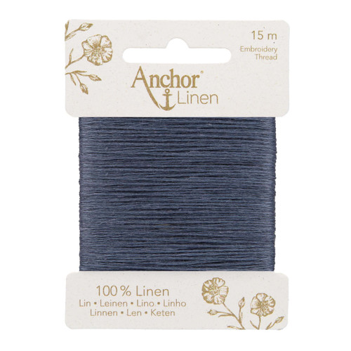 Linen Embroidery Thread 15m Slate - MariesCrossStitch.co.uk
