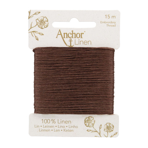 Linen Embroidery Thread 15m Cocoa - MariesCrossStitch.co.uk