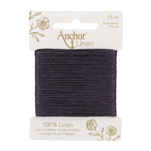 Linen Embroidery Thread 15m Charcoal - MariesCrossStitch.co.uk
