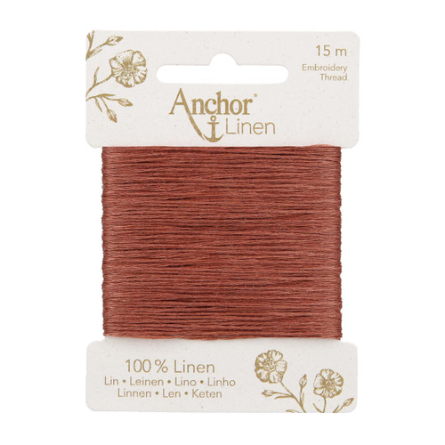 Linen Embroidery Thread 15m Hazelnut - MariesCrossStitch.co.uk