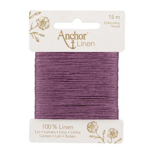 Linen Embroidery Thread 15m Damson - MariesCrossStitch.co.uk