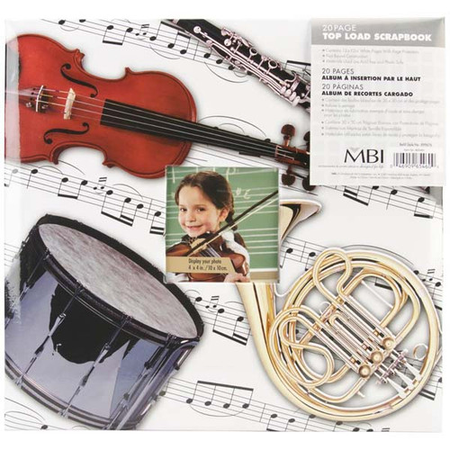 Musical Instruments Scrap Book Album with 20 Pages | MariesCrossStitch ...