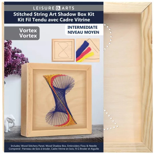 Shadow Box Vortex Wood Stitchery Shadow Boxes Kit By Leisure arts - MariesCrossStitch.co.uk
