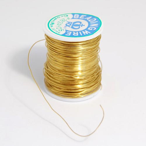 Wire: 22m Spool: Gold - MariesCrossStitch.co.uk