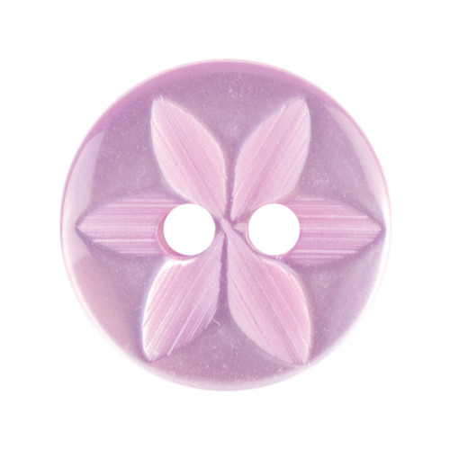 1 Button Lilac 14mm Code A ABC Buttons - MariesCrossStitch.co.uk