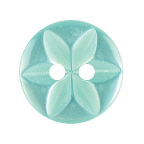 1 Button Light Green 14mm Code A - MariesCrossStitch.co.uk
