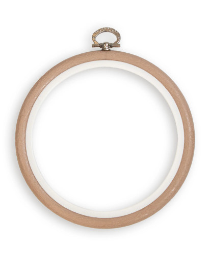 3 inch Beige Flexible Hoop by Nurge - MariesCrossStitch.co.uk