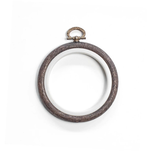 3 inch Brown Flexible Hoop by Nurge - MariesCrossStitch.co.uk
