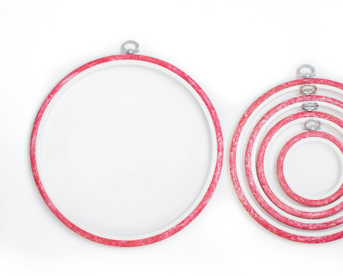 9 inch Red Flexible Hoop by Nurge - MariesCrossStitch.co.uk