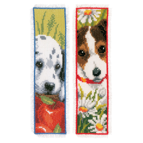 Dogs Bookmarks Cross stitch Kit by Vervaco - MariesCrossStitch.co.uk