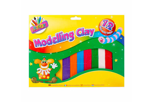 Modelling Clay Assorted Medium 12 Strips - MariesCrossStitch.co.uk