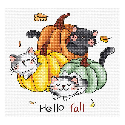 Hello Fall Counted Cross Stitch Kit by Letistitch - MariesCrossStitch.co.uk