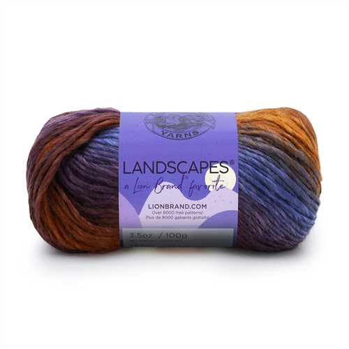 3 x 100g Lion Brand Yarn Landscapes - Mountain Range Yarn ...