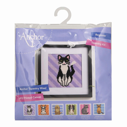 Tuxedo Cat Tapestry Kit by Anchor - MariesCrossStitch.co.uk