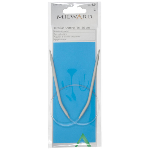 Knitting Pins: Circular: Fixed: 40cm: No4.0 by Milward ...