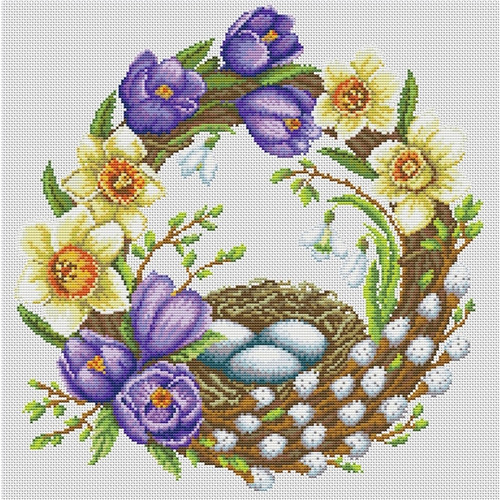 Floral Notes of Spring Counted Cross Stitch Kit By VDV ...
