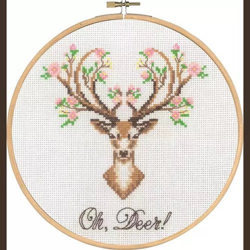 Deer Counted Cross Stitch Kit By Permin - MariesCrossStitch.co.uk